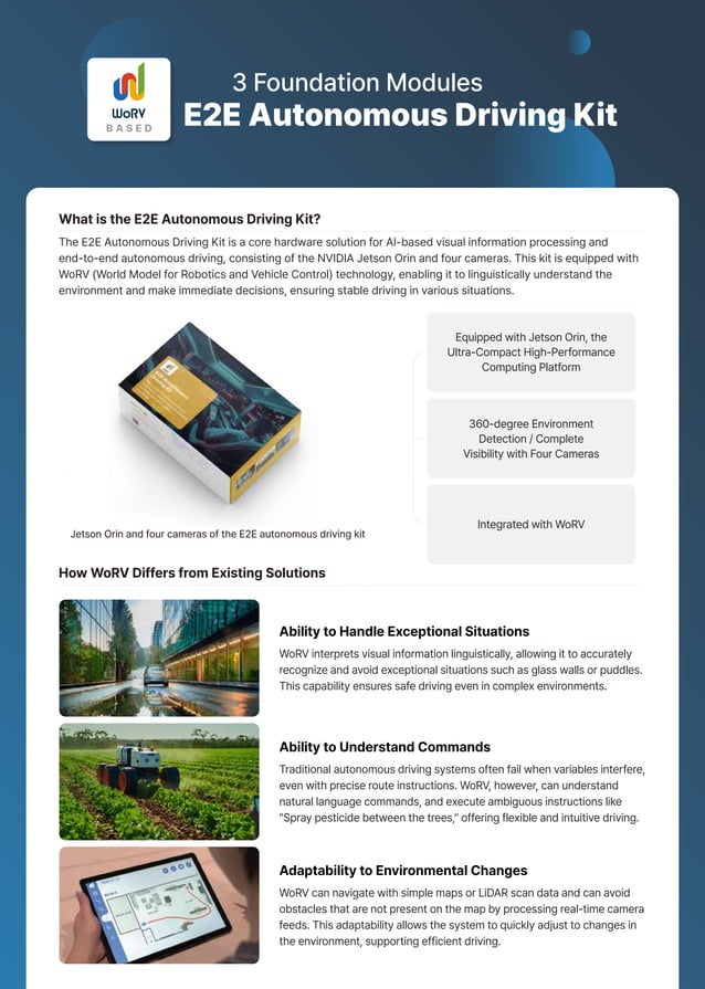 [WoRV] maumAI E2E Autonomous driving AI module | PDF