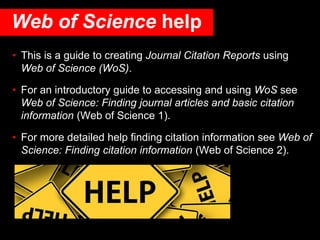WoS 3 Journal Citation reports | PPTX