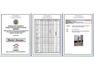 THE WATCHED STRUCTURED CLINICAL EXAMINATION (WASCE) AS A TOOL OF ...
