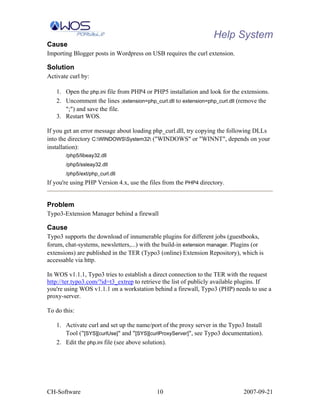 Wos portable help | PDF