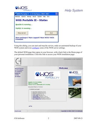 Wos portable help | PDF