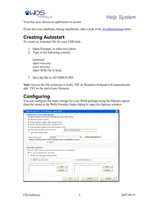 Wos portable help | PDF