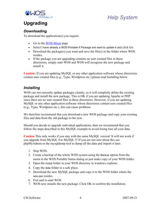Wos portable help | PDF