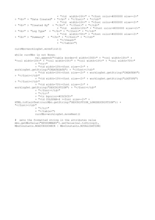 Automation Script for WO Summary in Maximo | PDF