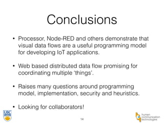 Distributed Data Flow for the Web of Things: Distributed Node-RED | PDF | Internet of Things ...