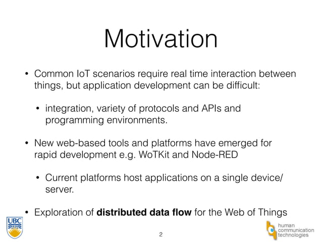 Distributed Data Flow for the Web of Things: Distributed Node-RED | PDF | Internet of Things ...