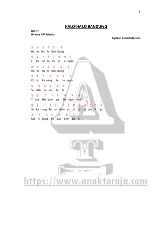 Not angka lagu nasional | PDF