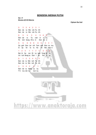 Not angka lagu nasional | PDF