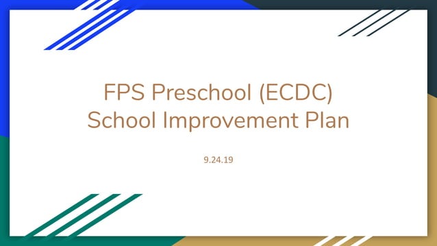 FPS 2019 20 Early Childhood Development Center (ECDC) School ...