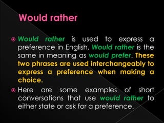 Would rather | PPTX