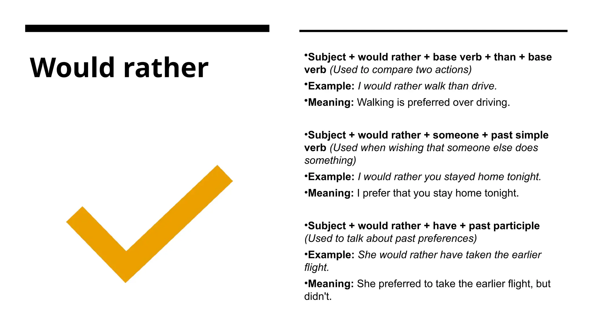 Would rather English powerpoint group 2. | PPTX
