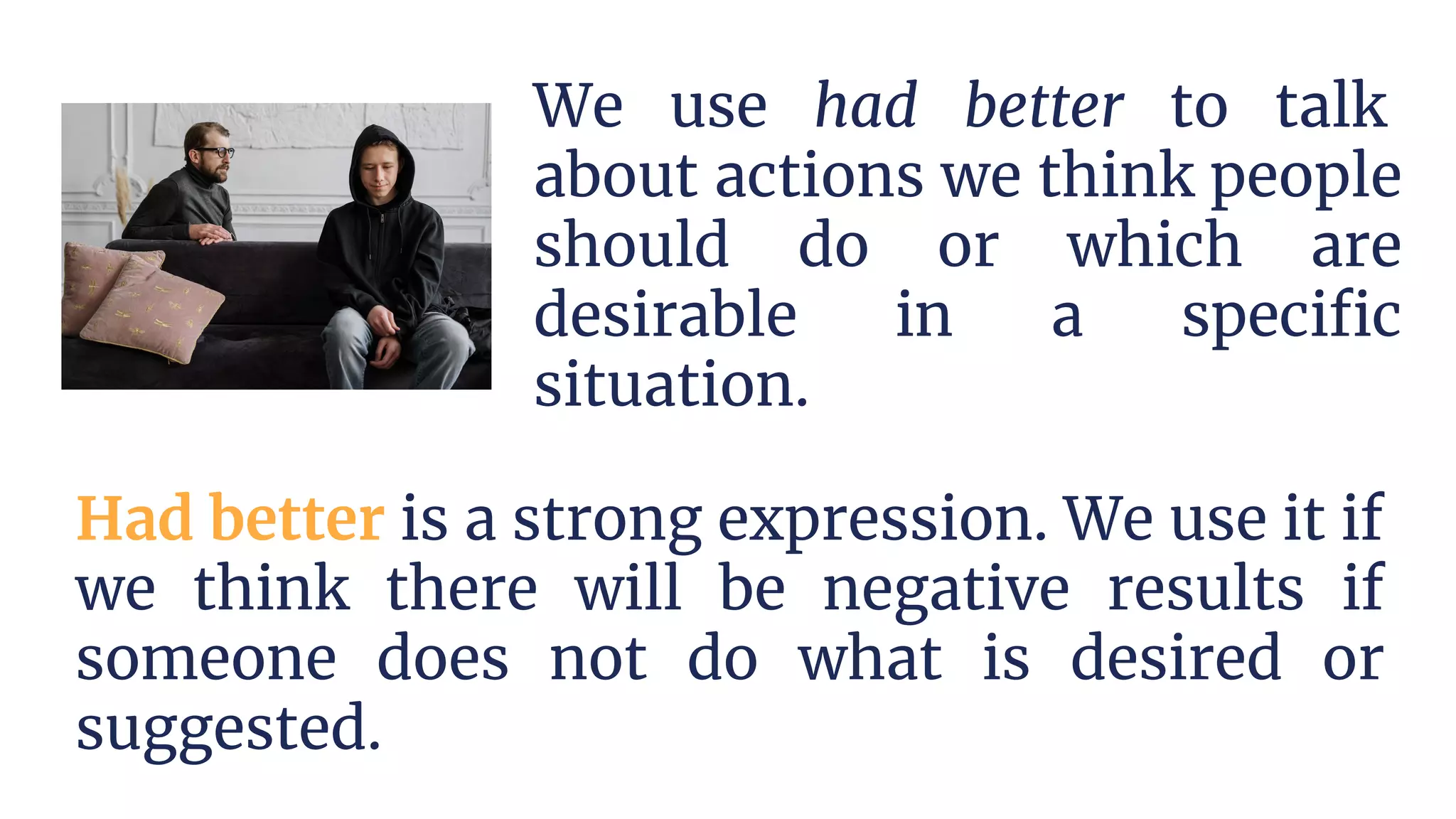 Would rather and Had better | PDF