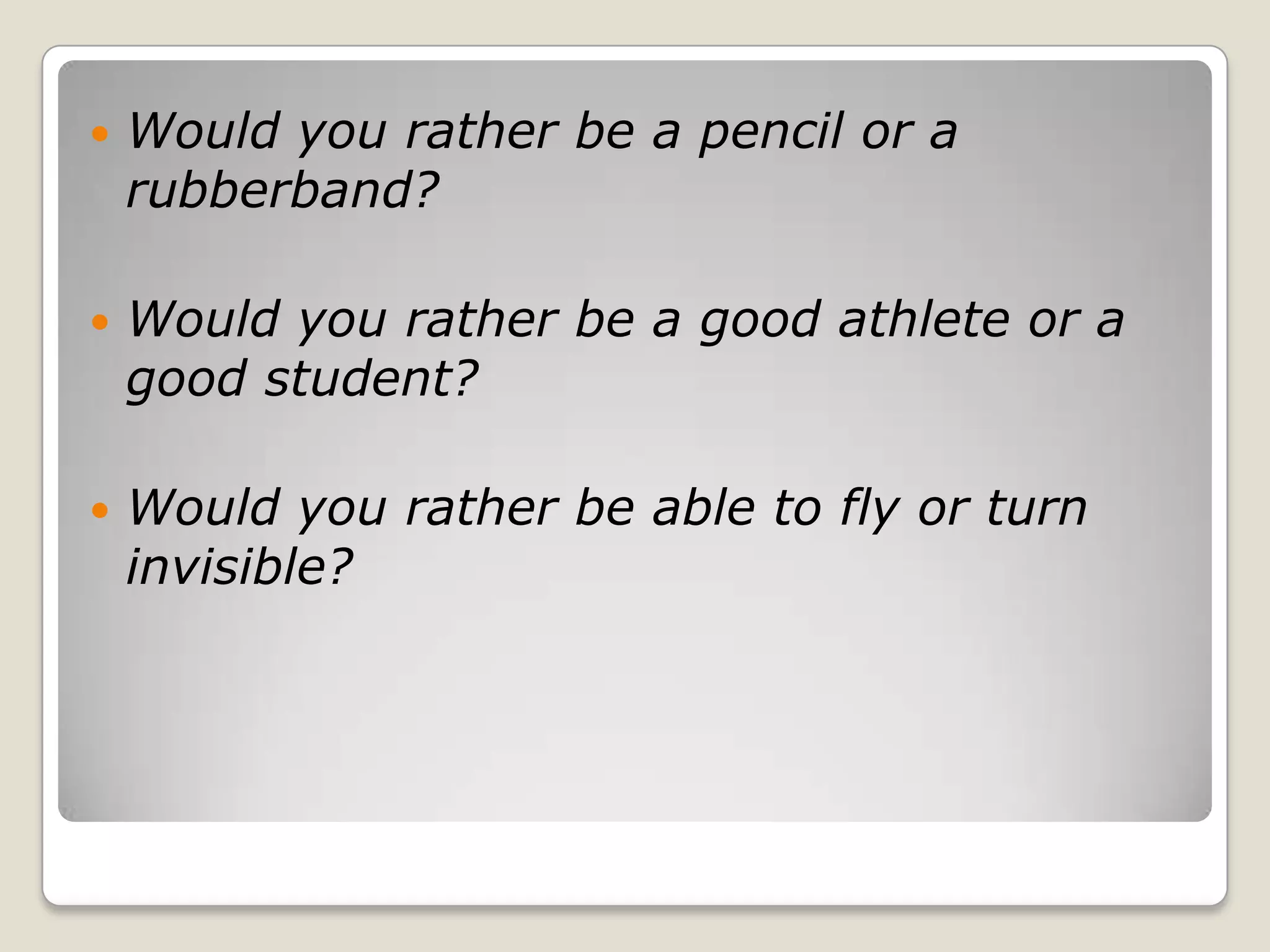 Would you rather | PPTX