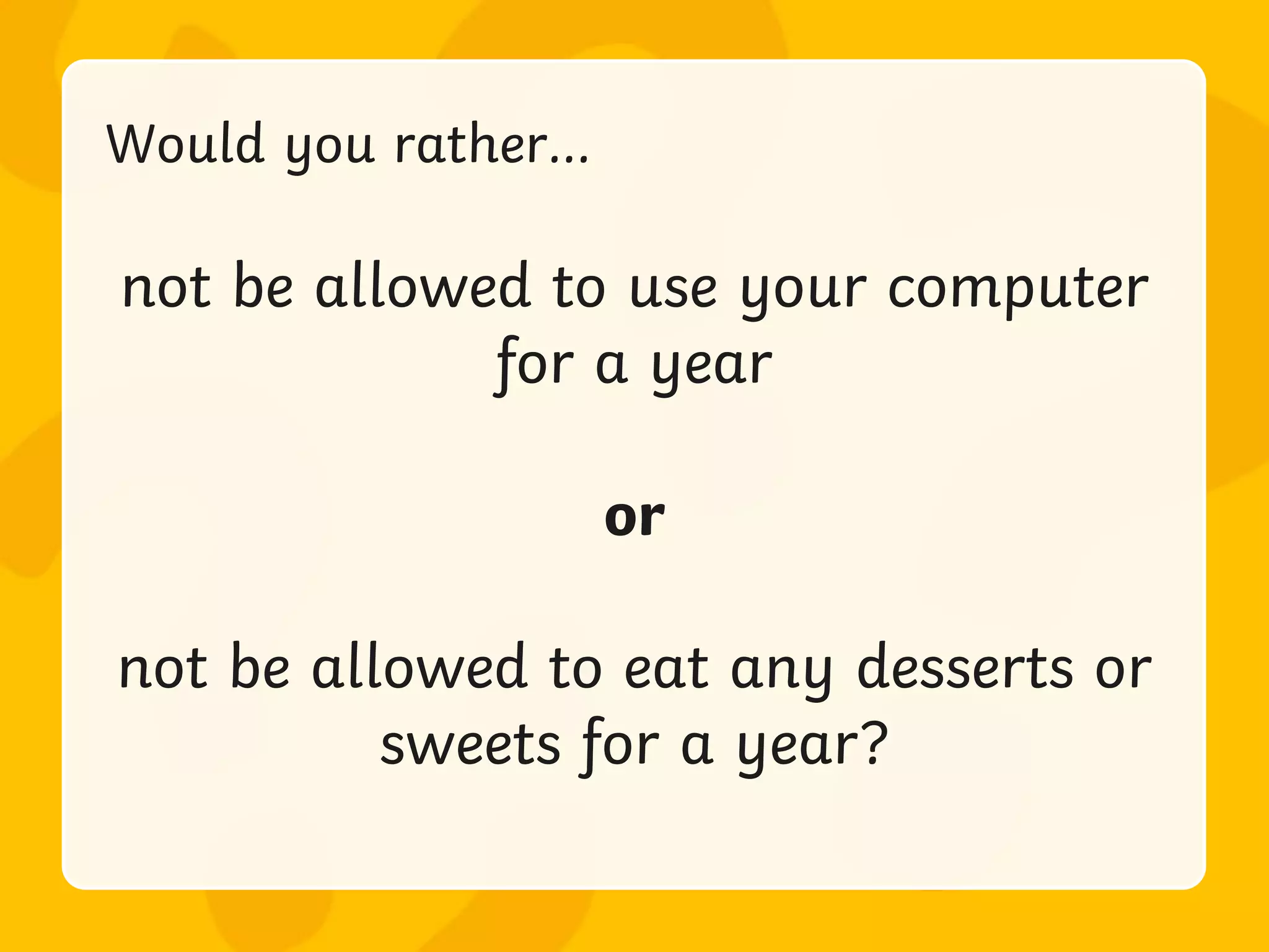 Would You Rather PowerPoint Game.pptx | Fantasy | Genres