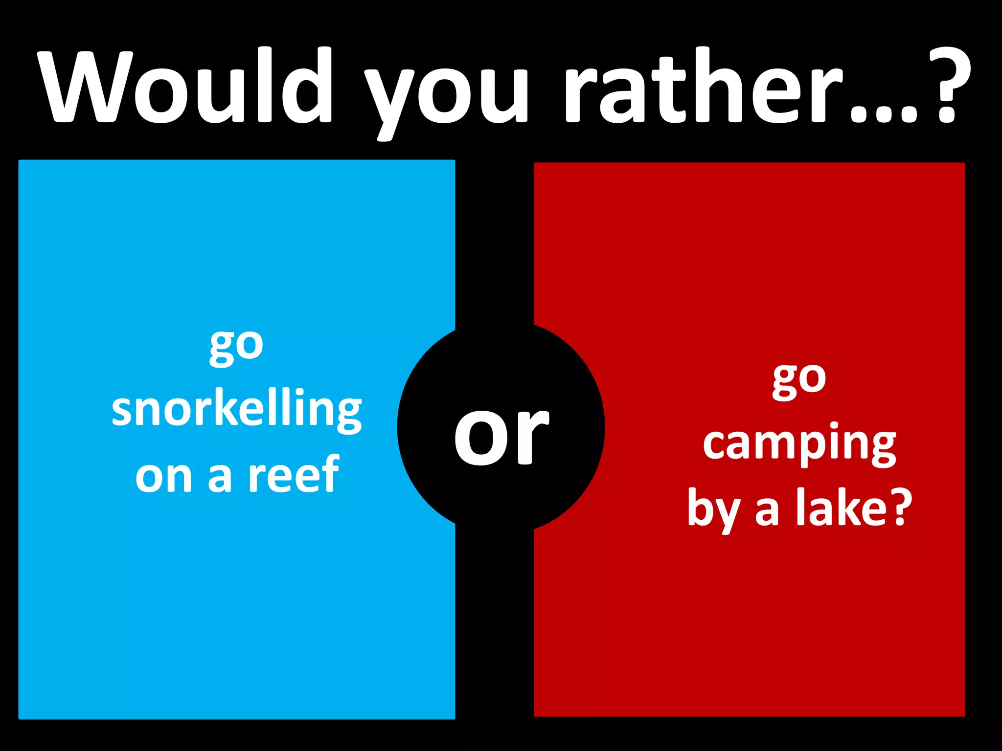 Would you rather...? | PPTX