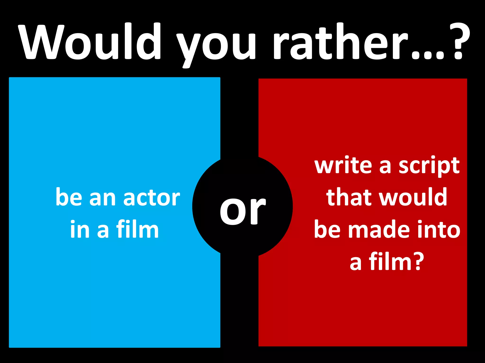 Would you rather...? | PPTX