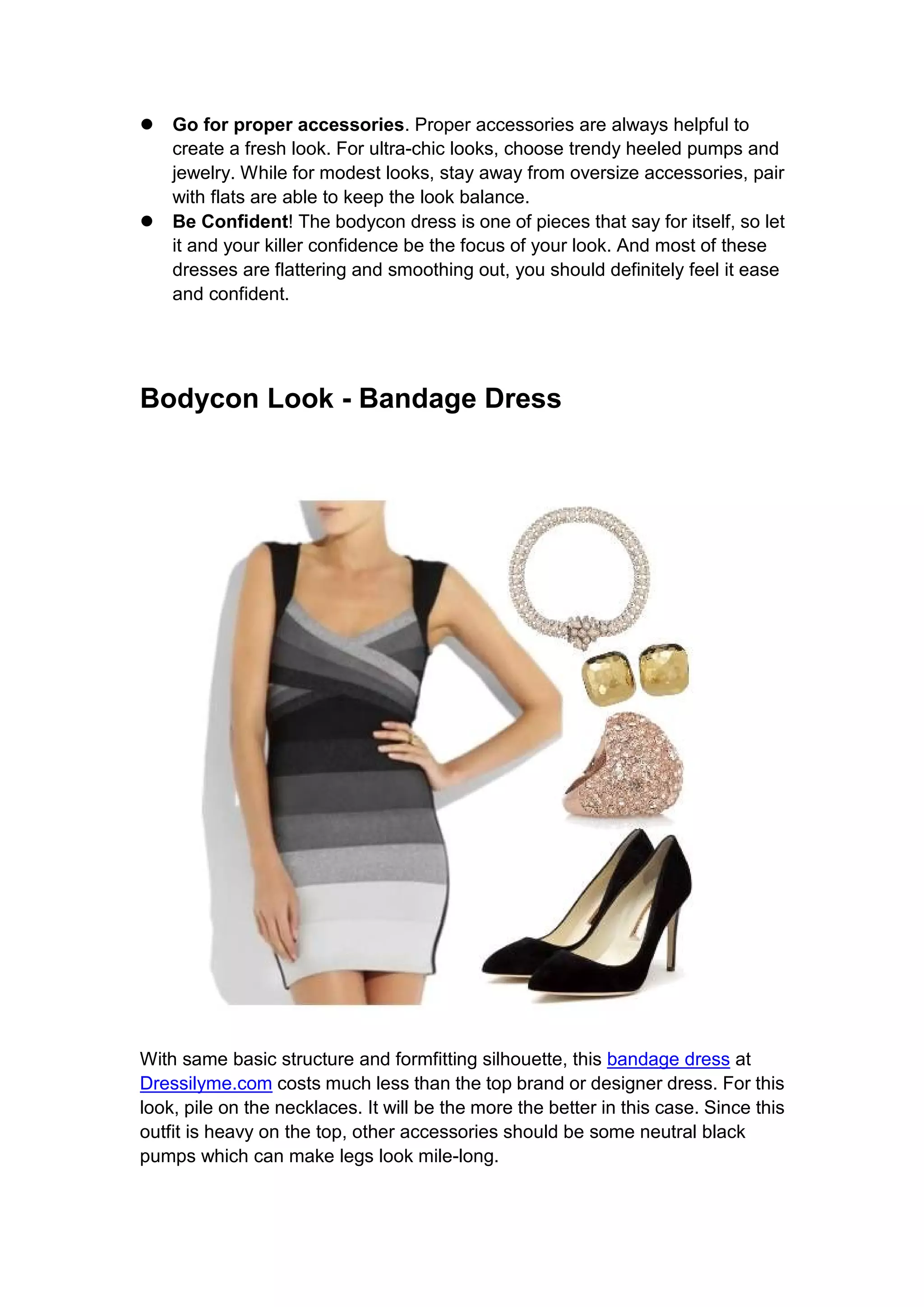 Would you wear bodycon dresses | PDF