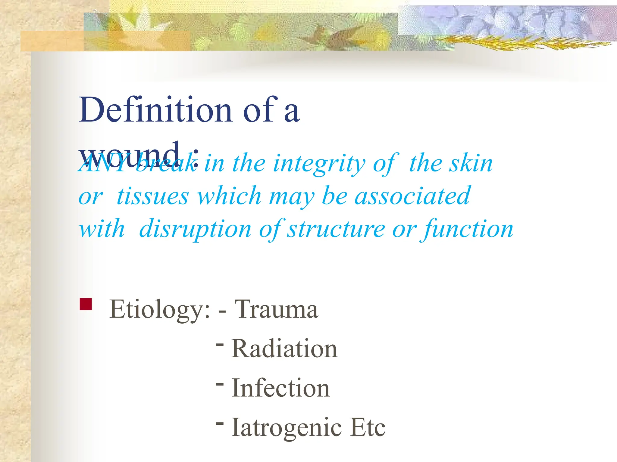 wound classification related neurosurgery | PPTX