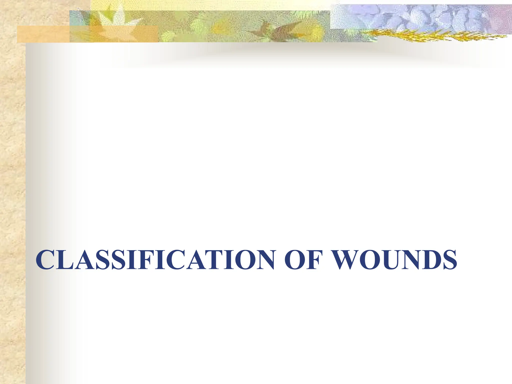 wound classification related neurosurgery | PPTX