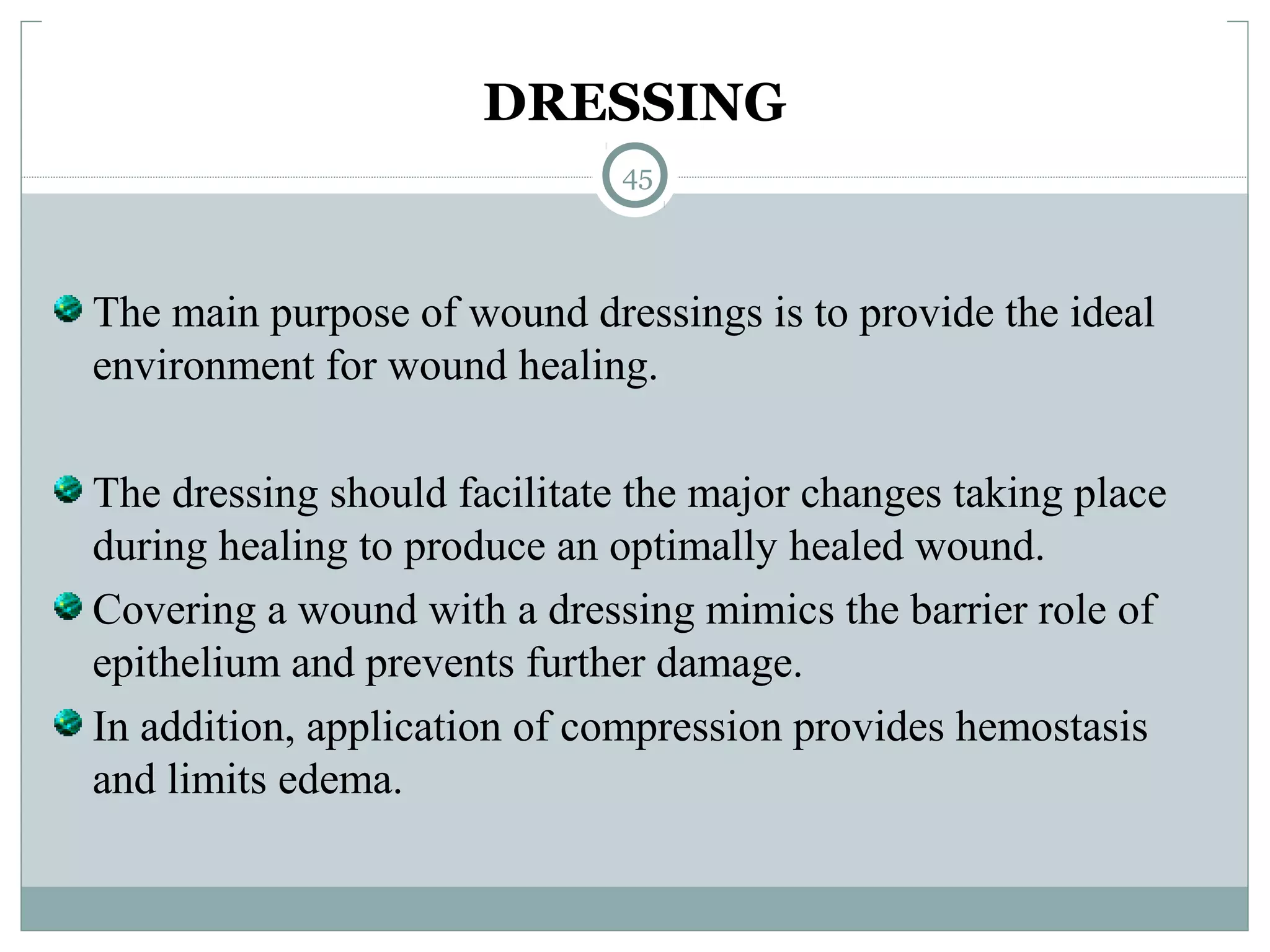 Wound: classification, healing and principle of management | PPT