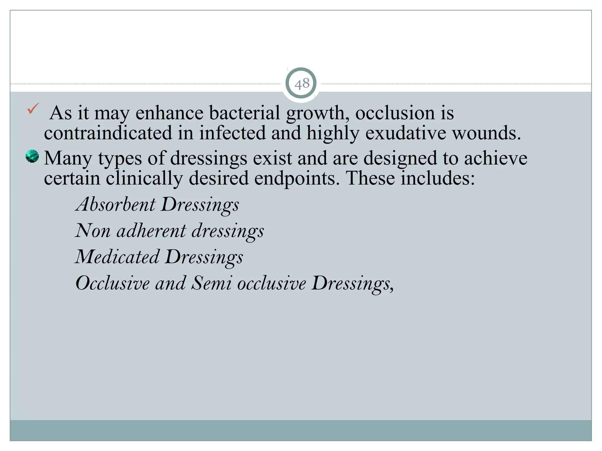 Wound: classification, healing and principle of management | PPT