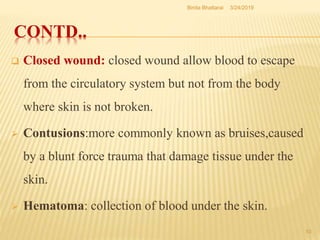 First aid management of Wound | PPTX