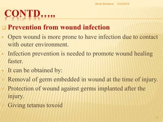 First aid management of Wound | PPTX