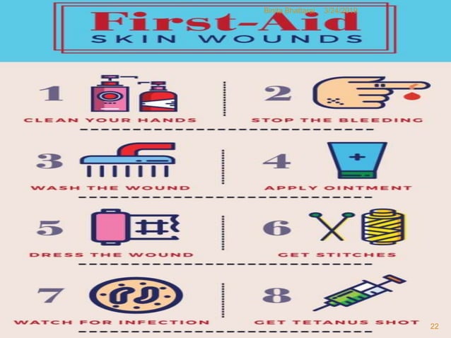 First aid management of Wound | PPTX | First Aid | Injuries