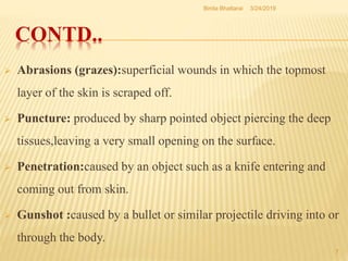 First aid management of Wound | PPTX