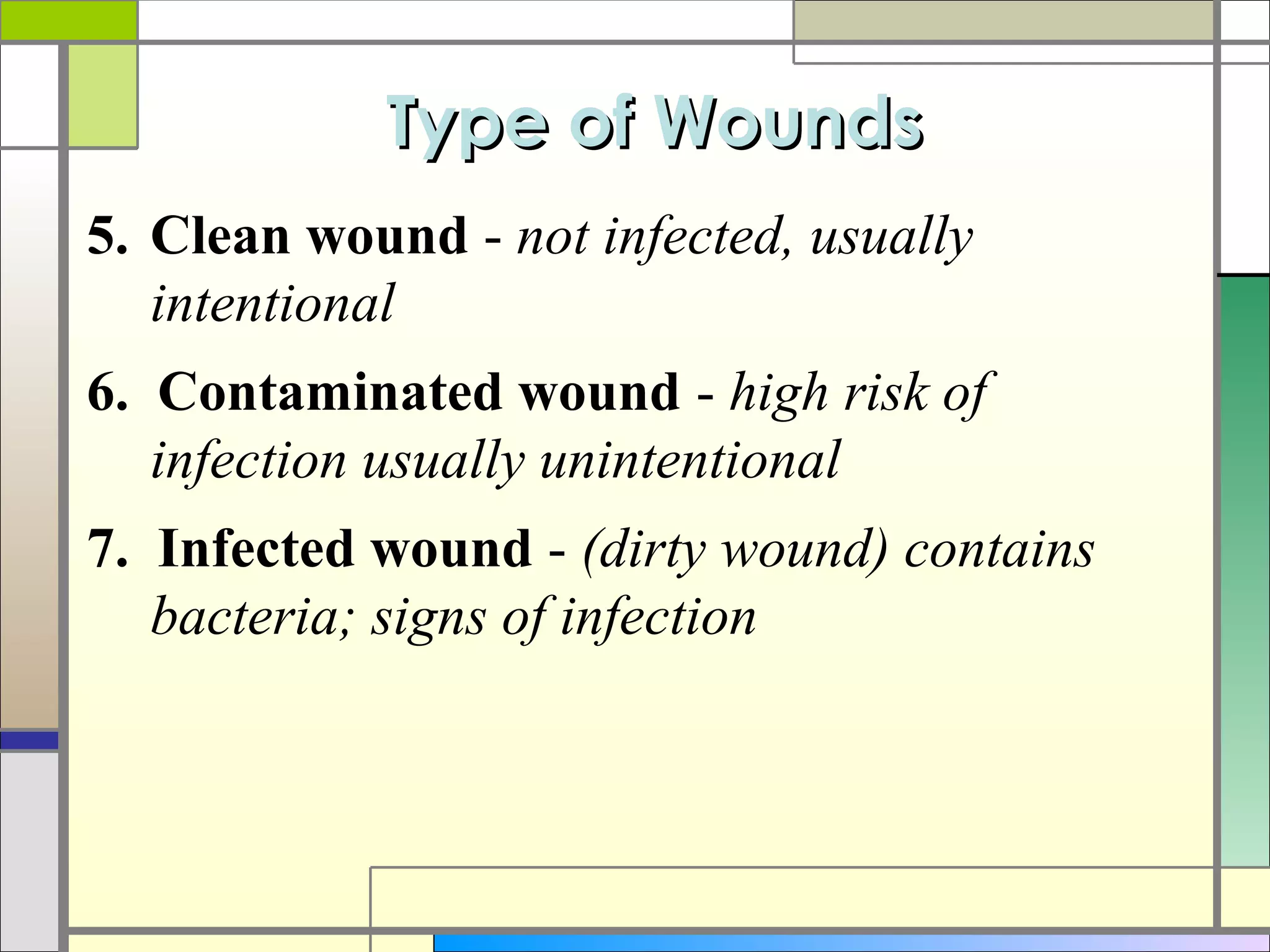Wound healing and care presentation | PPT