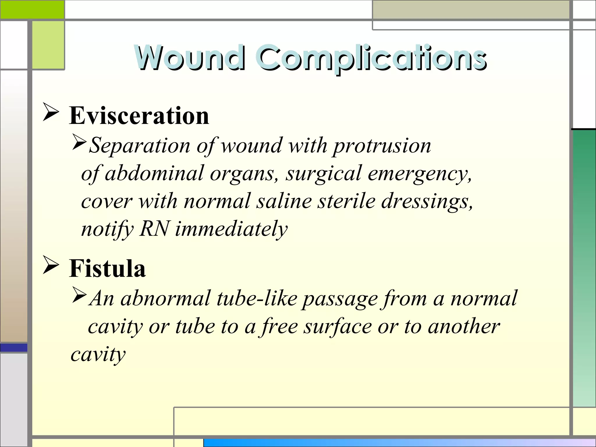 Wound healing and care presentation | PPT