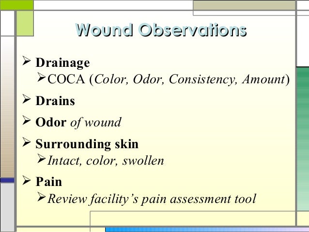 Wound healing and care presentation