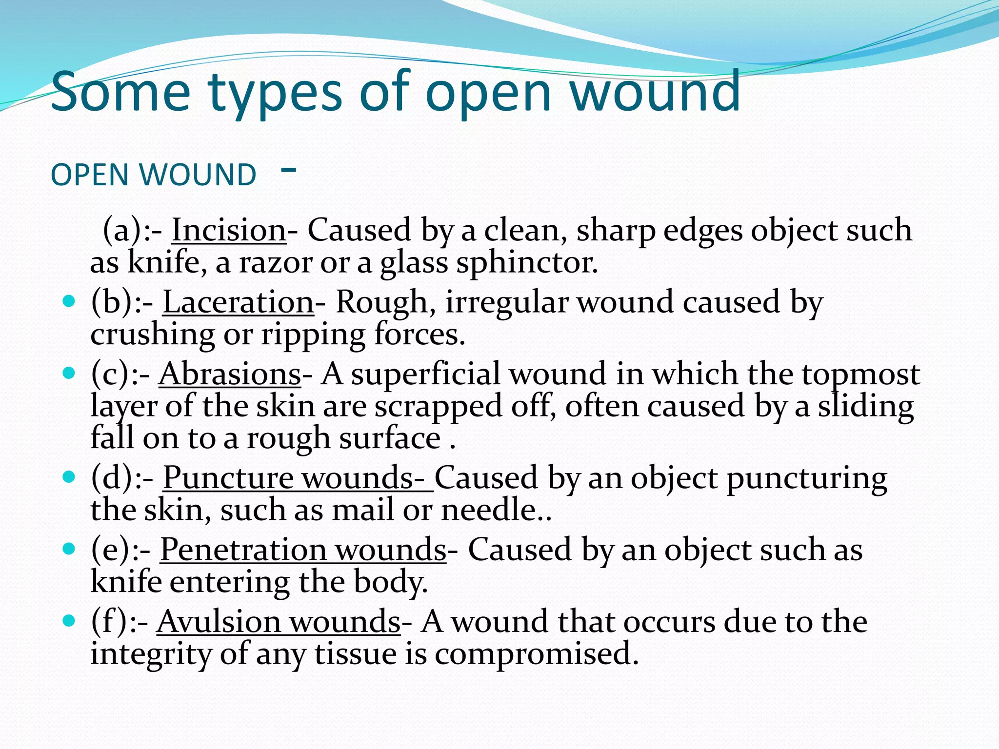 Wound(nursing foundation)(pathology) | PPTX