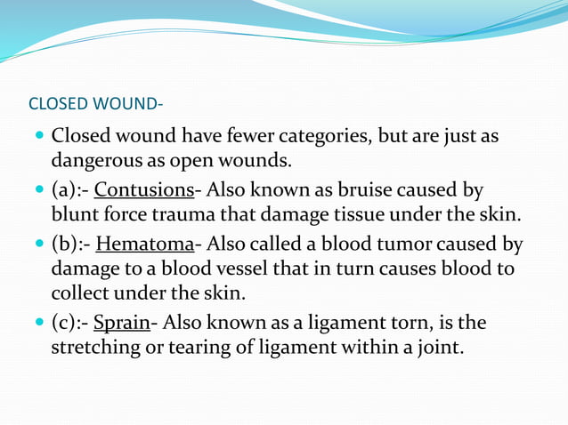 Wound(nursing foundation)(pathology) | PPTX