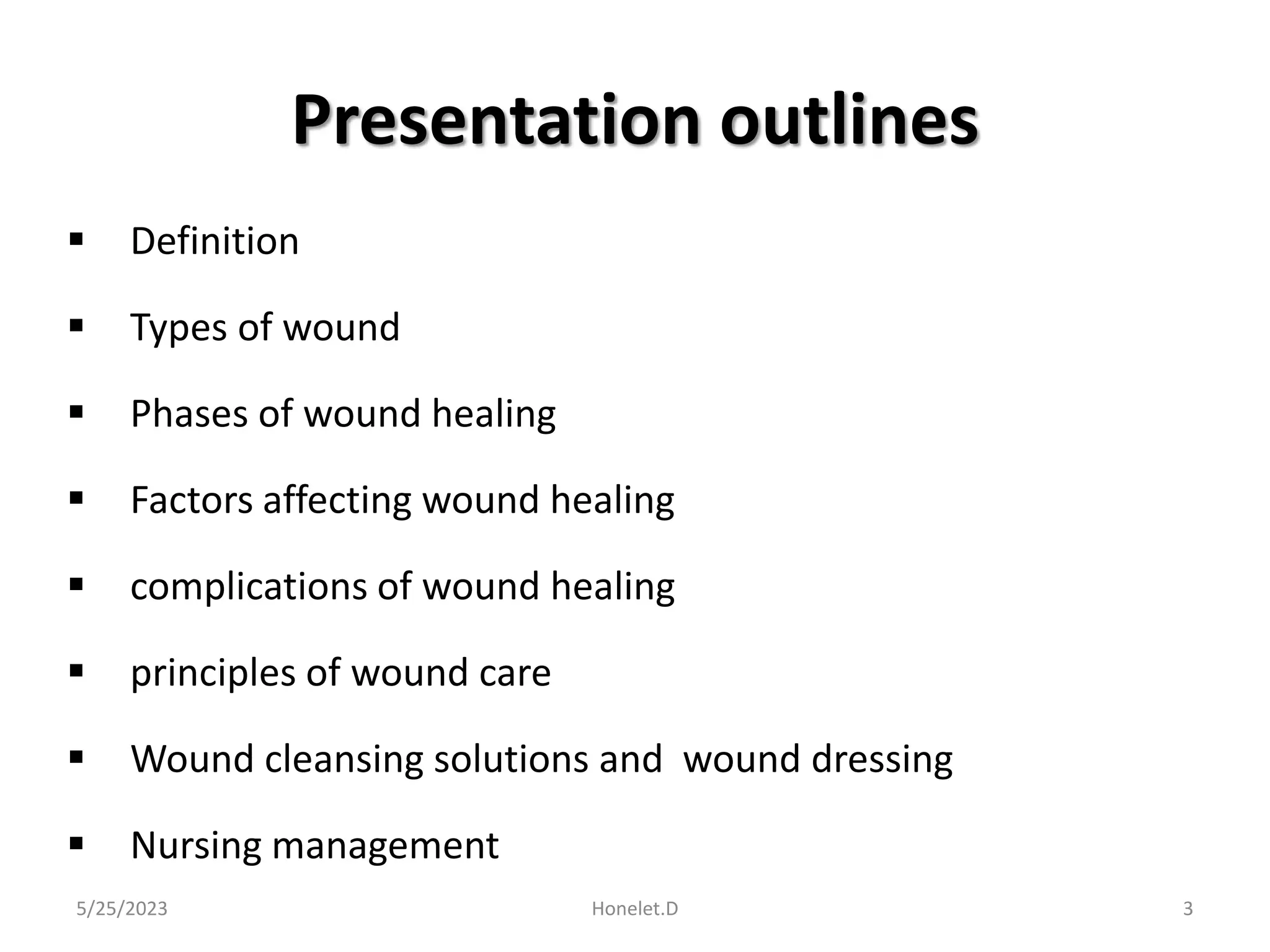 WOUND.pptx | First Aid | Injuries