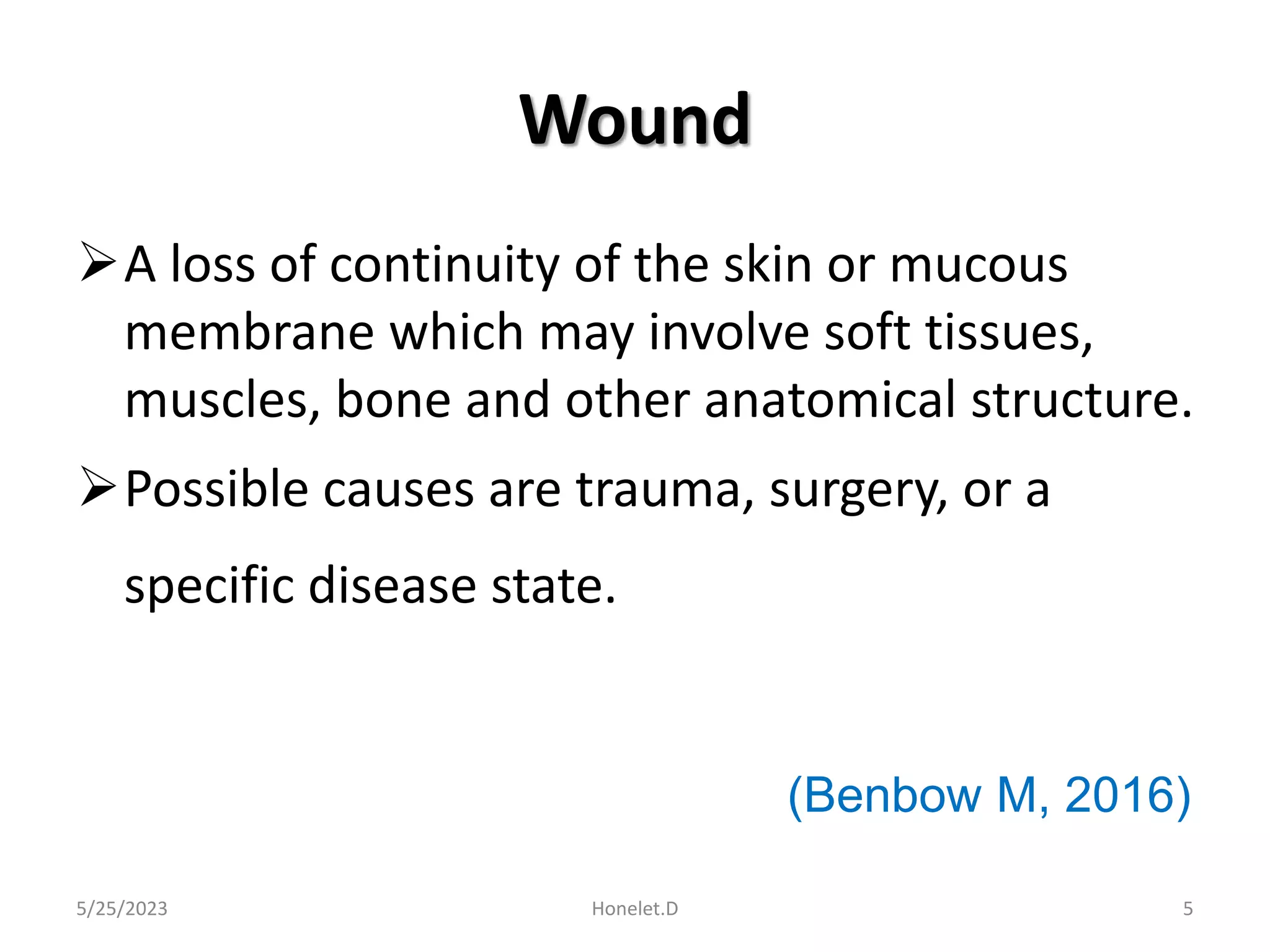 WOUND.pptx | First Aid | Injuries