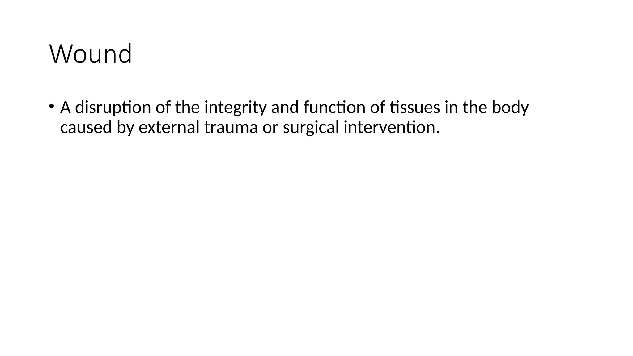 wound and the healing process of the wounds | PPTX