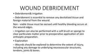 wound and ulcer with its management and assessment | PPTX