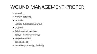 wound and ulcer with its management and assessment | PPTX