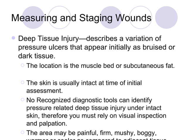 Wound Measuring And Staging Inservice | PPT