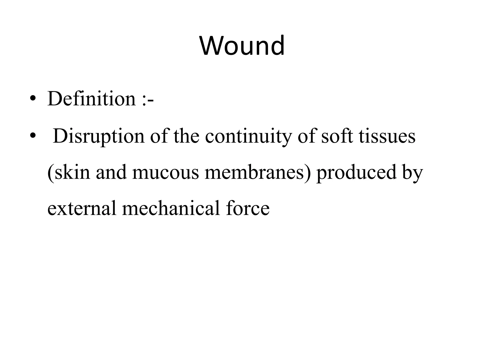 Wound presentation | PPTX