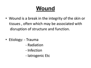 Wound 1st | PPTX