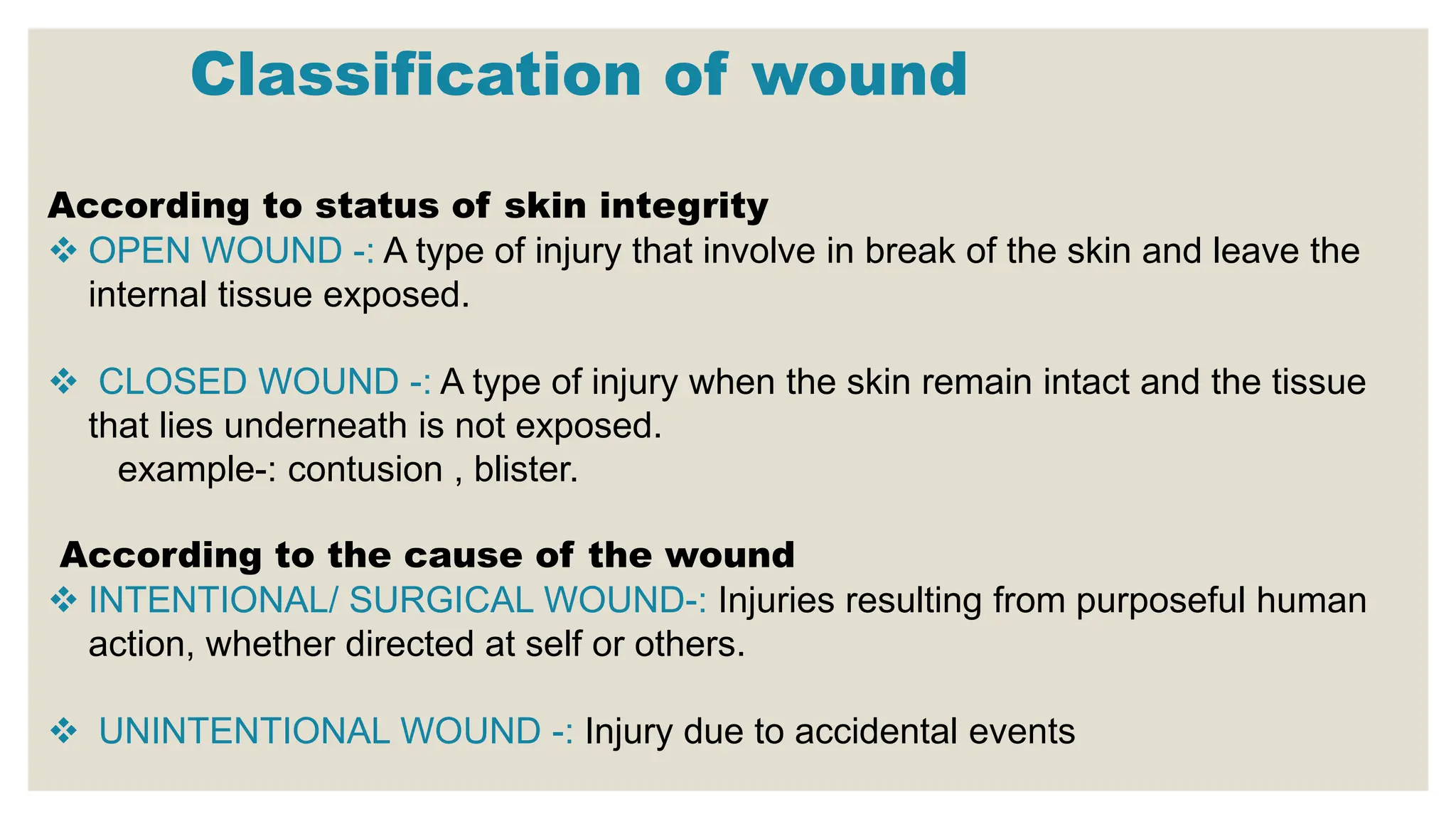WOUND AND WOUND DRESSING.ppt x | PPTX