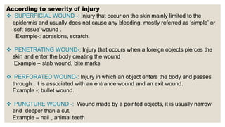 WOUND AND WOUND DRESSING.ppt x | PPTX