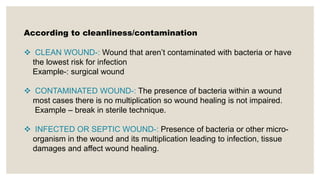 WOUND AND WOUND DRESSING.ppt x | PPTX