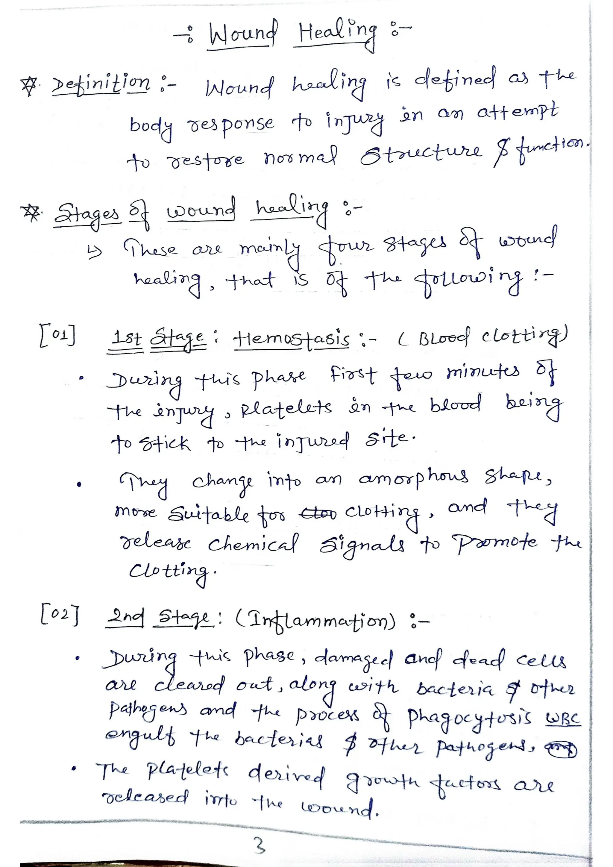 wound and wound healing notes for nursing | PDF
