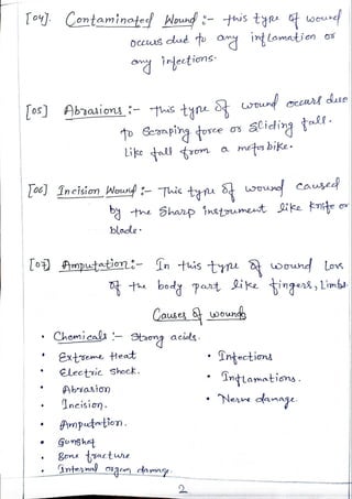 wound and wound healing notes for nursing | PDF