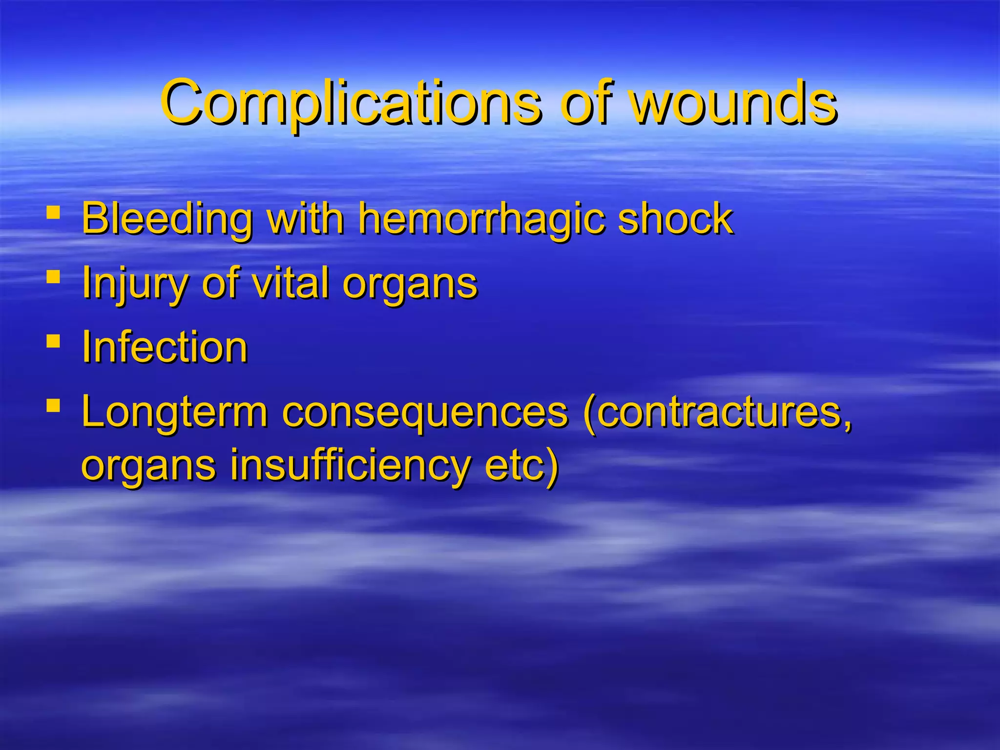 Wound and wound infection IN GENERAL SUREGRY | PPT