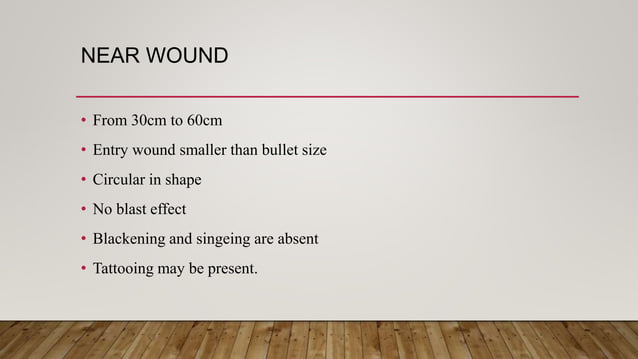 Wound Ballistics Of Rifled Firearm.pptx | First Aid | Injuries