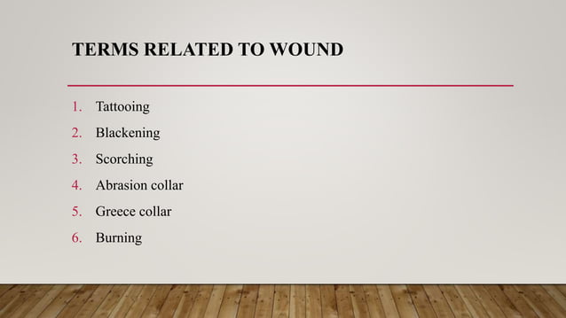 Wound Ballistics Of Rifled Firearm.pptx | First Aid | Injuries